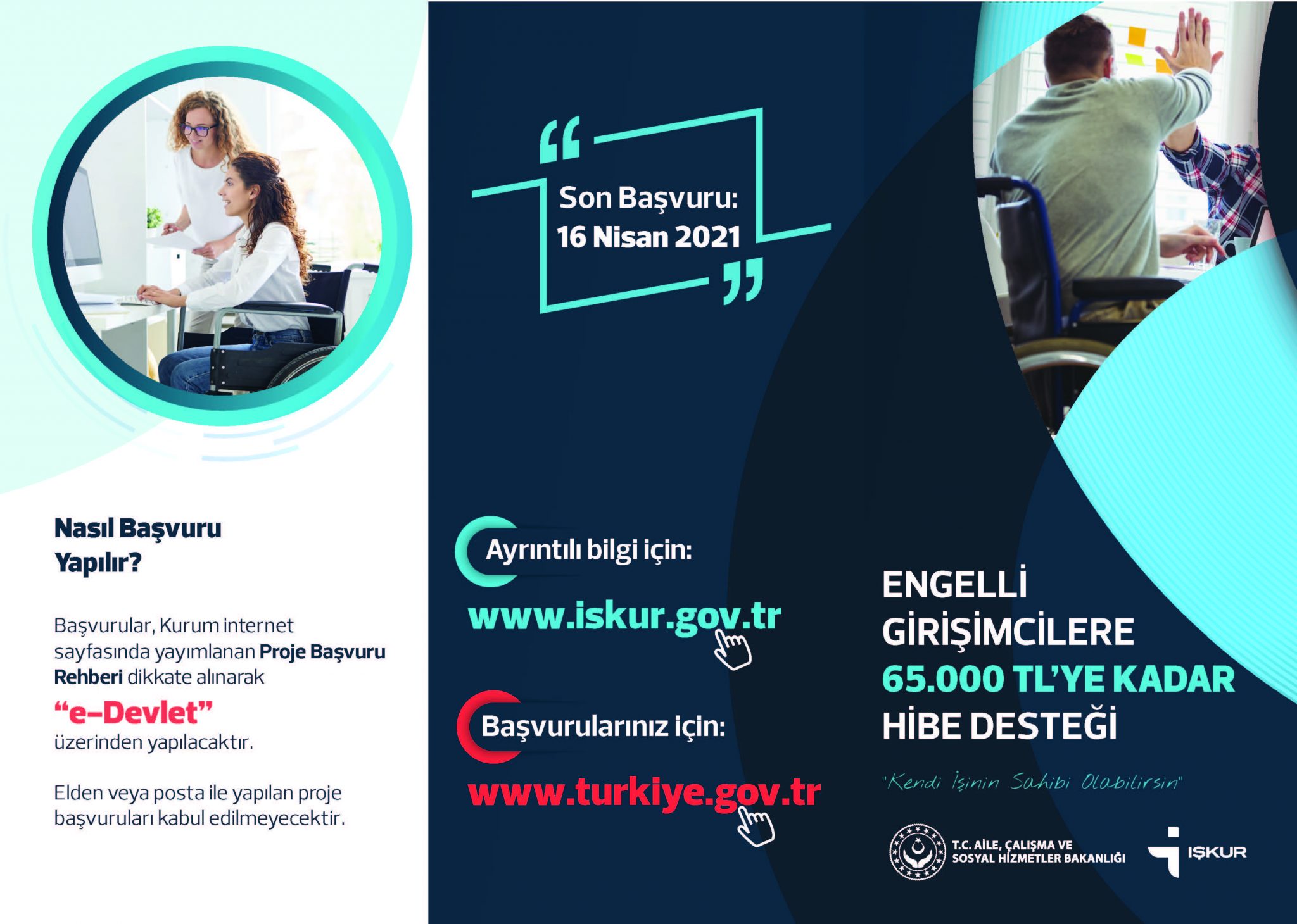 Kendi İşini Kurmak İsteyen Engelli Öğrencilerimize İŞ-KUR'dan Hibe ...