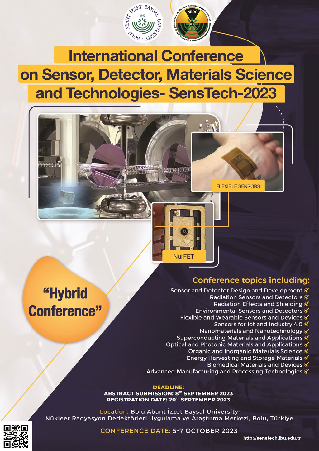 Uluslararası Sensör, Detektör, Malzeme Bilimi Ve Teknolojileri Konferansı (Senstech)/ 5 Ekim – 7 ...